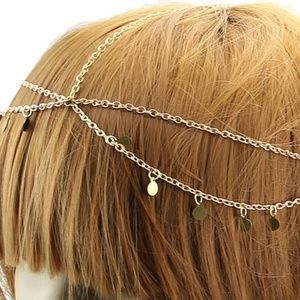 Accessories | Layered Gold Boho Festival Headpiece Head Chain | Poshmark